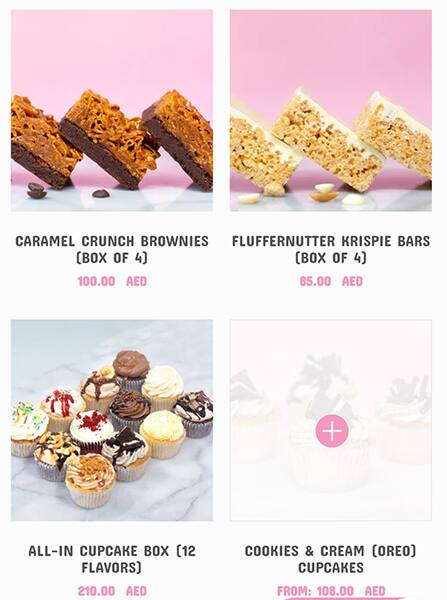 Menu at The Sugar Hub, Dubai