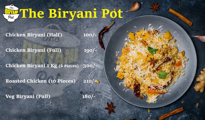Menu of The Biryani Pot, Ayodhya Nagar, Nagpur