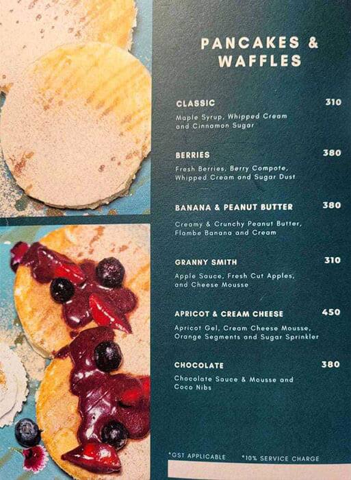 Menu of American Brew - All day American Breakfast & Cafe, Defence ...