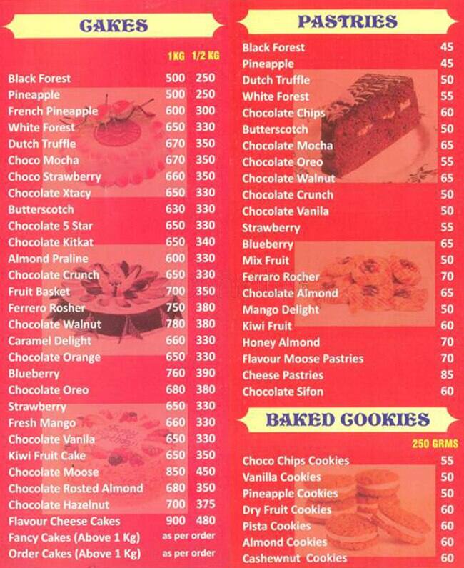Just Bake Menu, Menu for Just Bake, Malad West, Mumbai - Zomato
