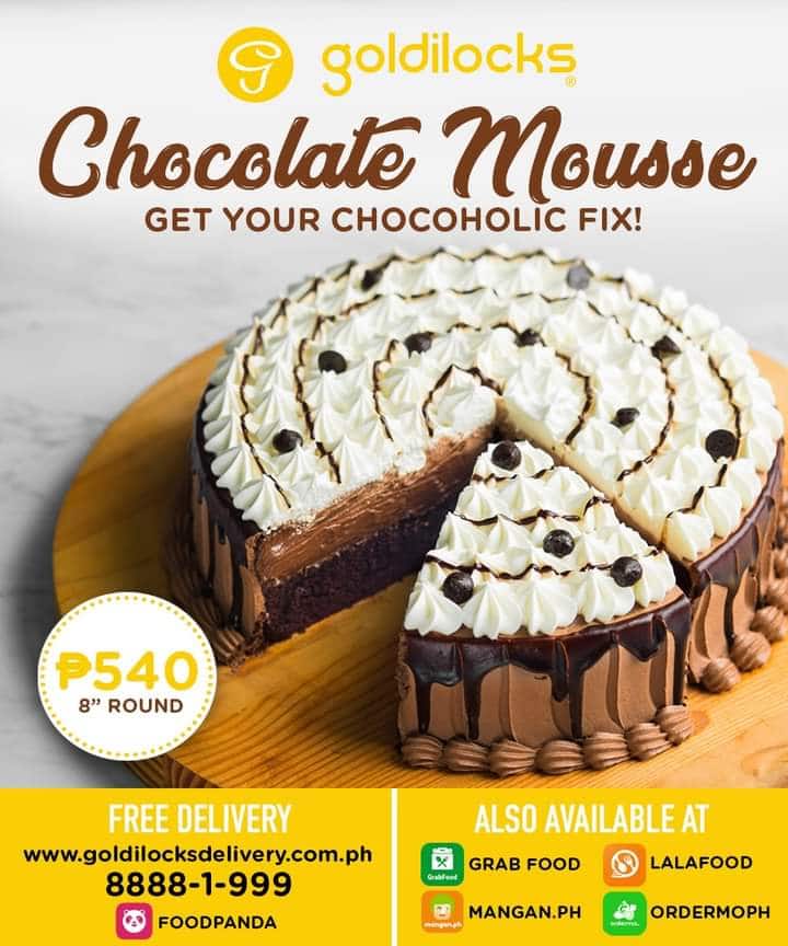 Menu at Goldilocks fast food, Manila, 873mf. Jhocson Street