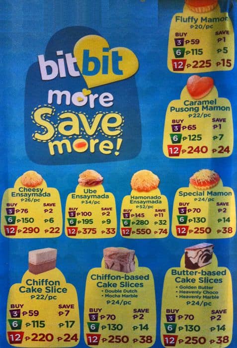 Menu at Goldilocks fast food, Taguig, 2/F, Evel, Market Market ...