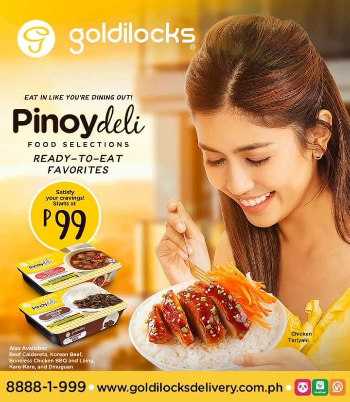 Menu at Goldilocks fast food, Manila, 873mf. Jhocson Street