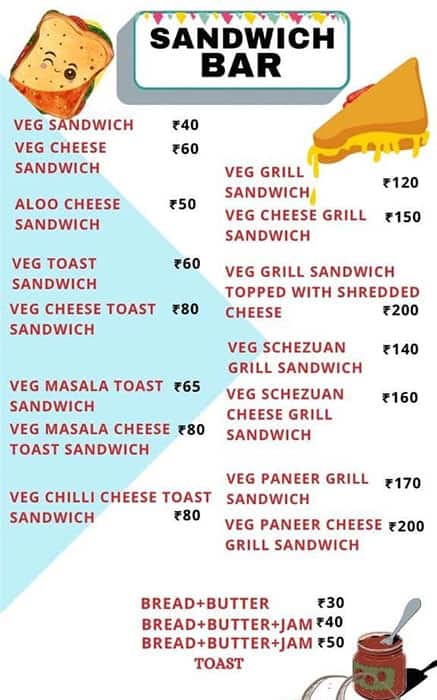 Menu of Cafe 21, Khar, Mumbai