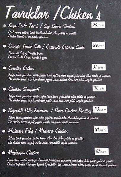 Menu at Medcezir Hungry Ghost Plus, Istanbul