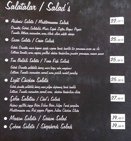 Menu at Medcezir Hungry Ghost Plus, Istanbul