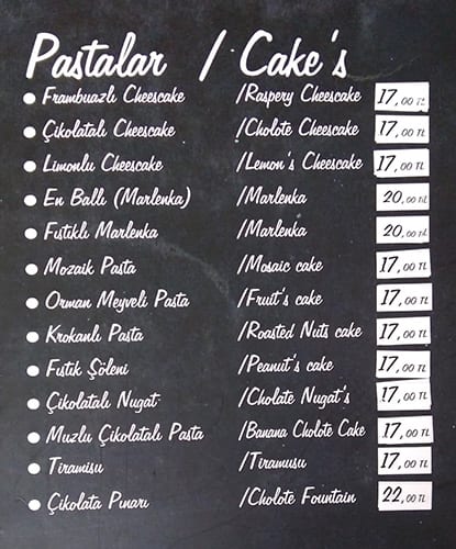 Menu at Medcezir Hungry Ghost Plus, Istanbul