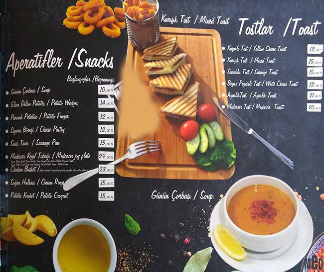 Menu at Medcezir Hungry Ghost Plus, Istanbul