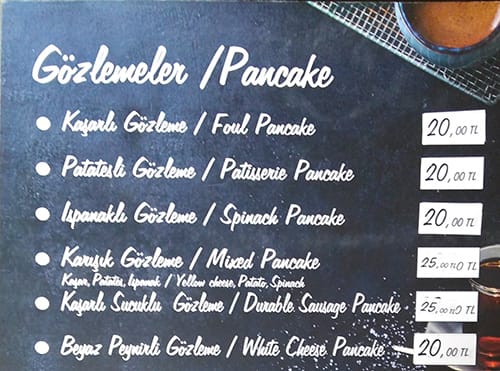 Menu at Medcezir Hungry Ghost Plus, Istanbul