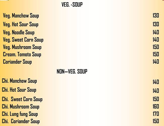 Menu of Dongari Chinese Corner, Ghodbunder Road, Thane