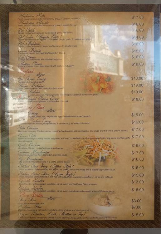 Menu at Indian Sweets & Snacks restaurant, Wellington