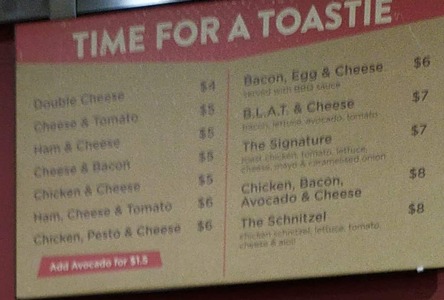 Menu at Mrs.Fields Macquarie Park restaurant, Macquarie Park