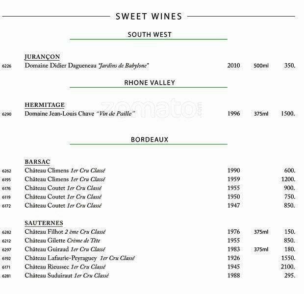 Menu at Daniel restaurant, West New York, 60 E 65th St