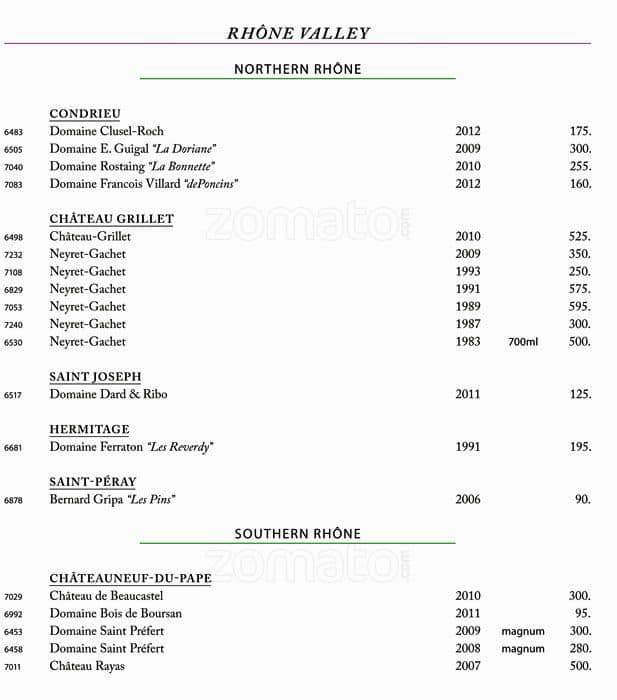 Menu at Daniel restaurant, West New York, 60 E 65th St