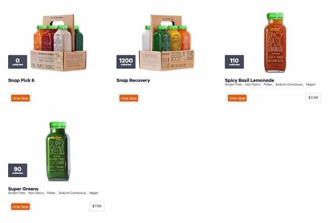 Menu at Snap Kitchen restaurant, Austin, W 6th St