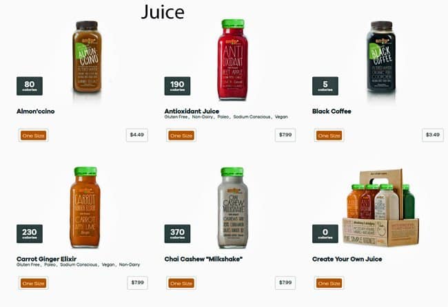 Menu at Snap Kitchen restaurant, Austin, W 6th St