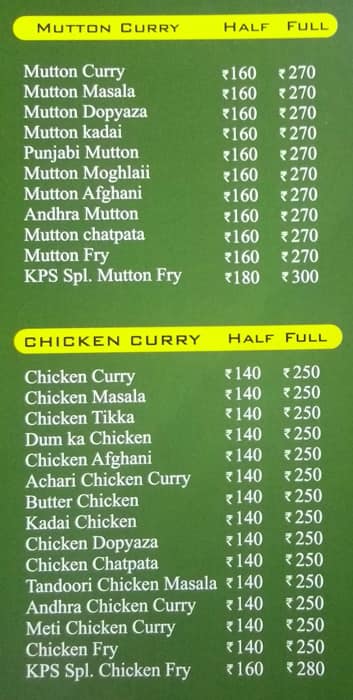 Menu at Al - Arabian Mandi & Restaurant KPS, Hyderabad