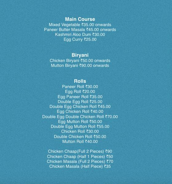 Haji Fast Food Centre Menu, Menu for Haji Fast Food Centre, Kidderpore ...
