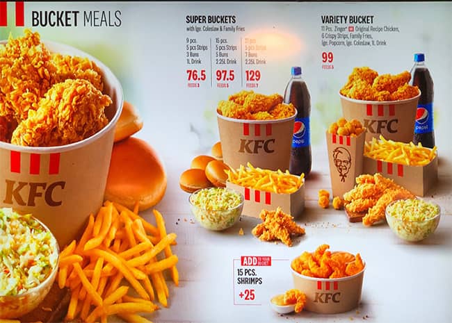 Kfc Menu Uae