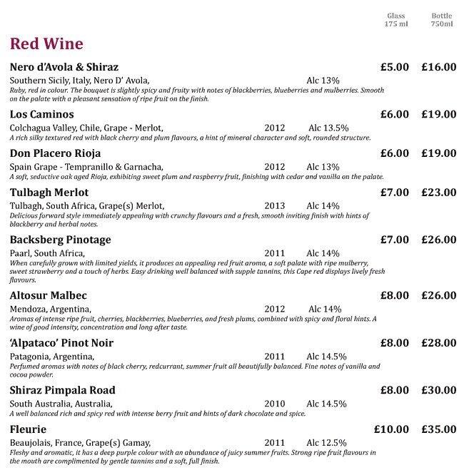 Menu at Mantra Lounge restaurant, Hounslow, 253 Bath Rd