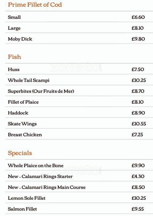 Superfish Menu, Menu for Superfish, Cheam, London - Zomato UK