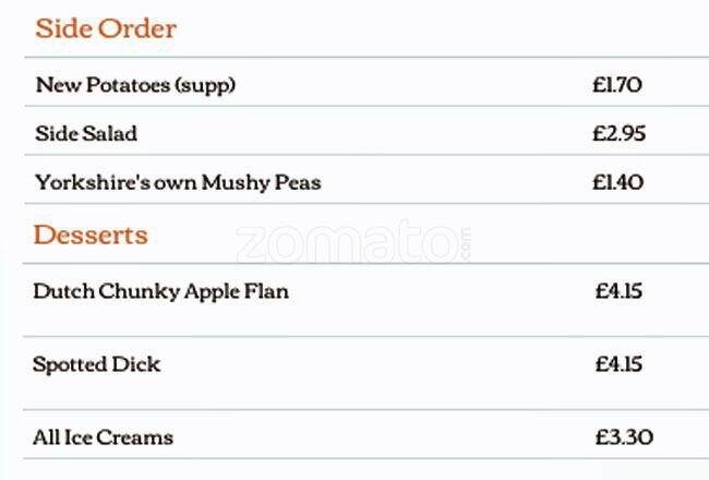 Menu at Superfish fast food, Ewell, 9 Castle Parade