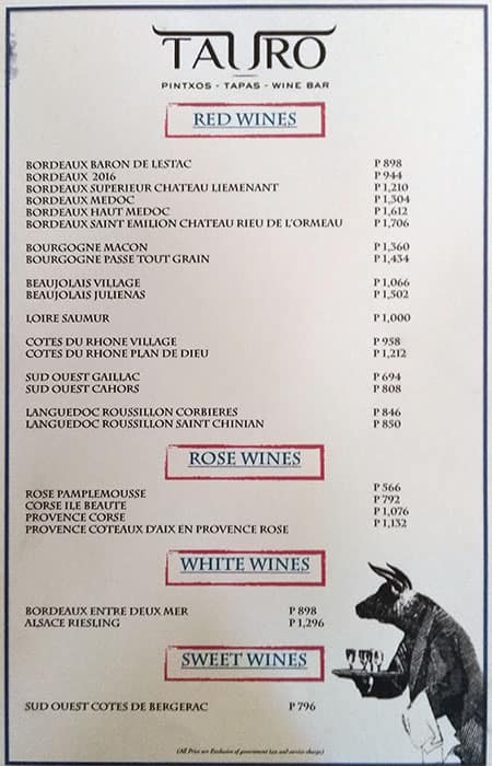 Menu at Society Lounge - Makati restaurant, Makati