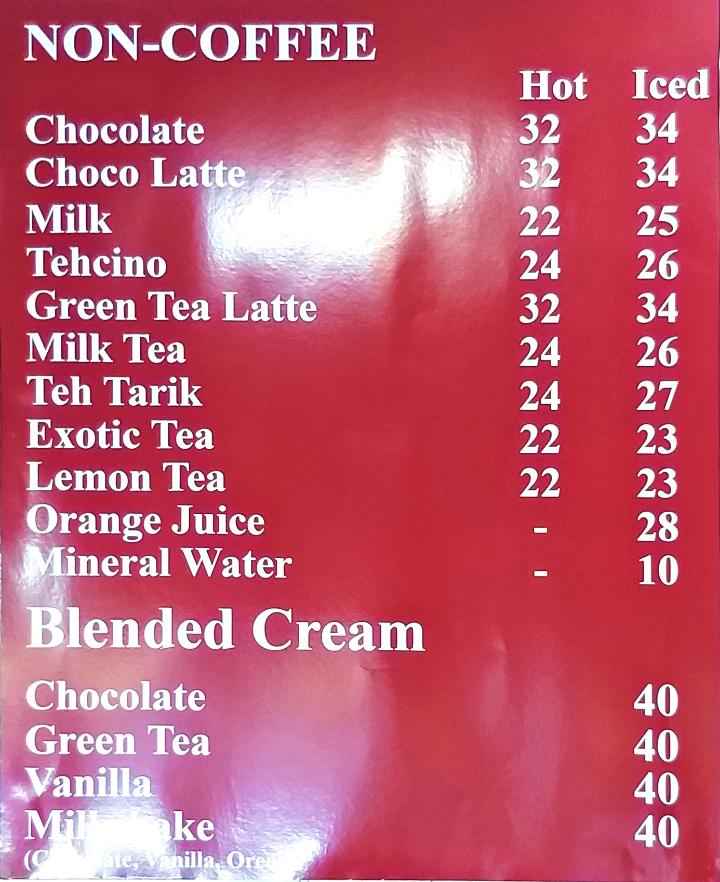Menu at Saint Cinnamon cafe, North Jakarta, Mall Kelapa Gading Taman ...