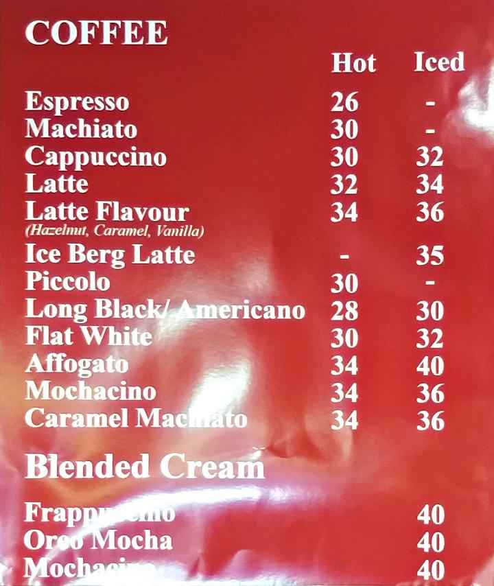 Menu at Saint Cinnamon cafe, North Jakarta, Mall Kelapa Gading Taman ...