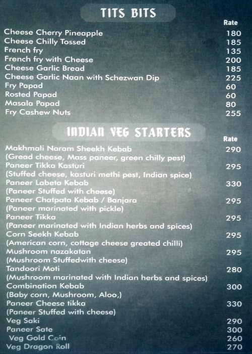 Menu of Bhairavee Pure Veg Restaurant, Baner, Pune