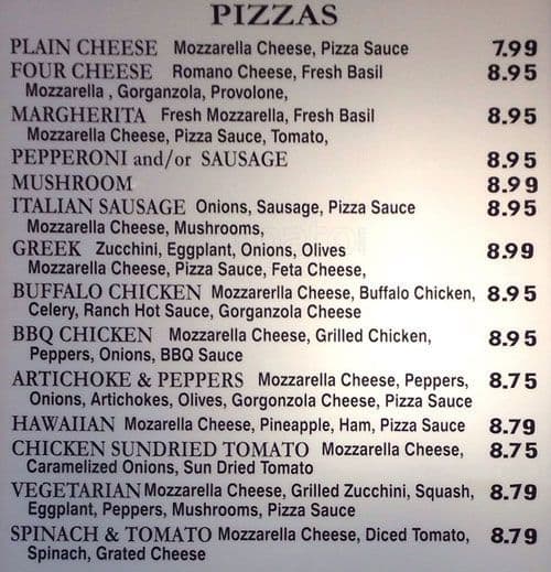 Tuscany Pizza Market Menu, Menu for Tuscany Pizza Market, King of ...
