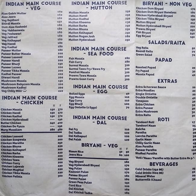 Menu of Ping Pong Kitchen, Manpada, Thane West, Thane