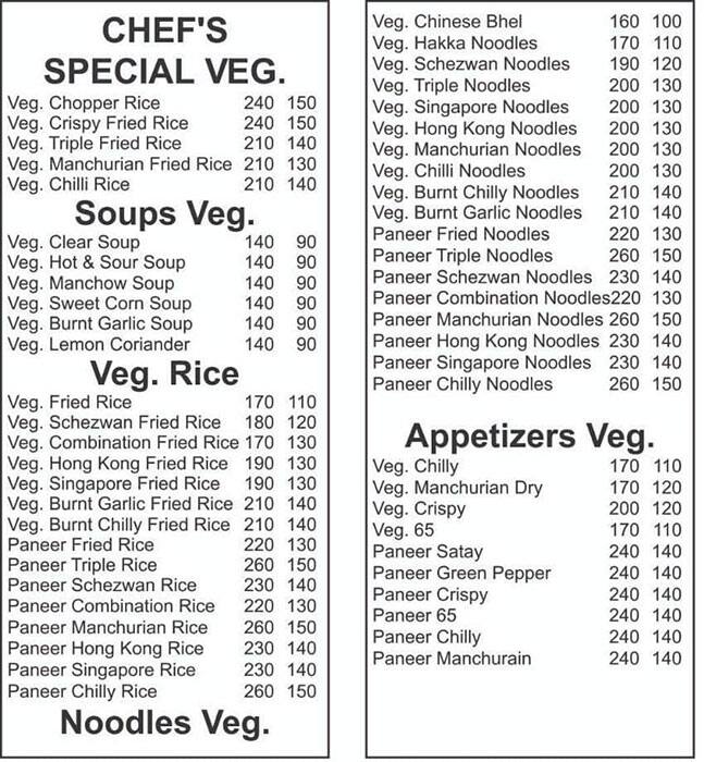 Menu of Little Kitchen, Nerul, Navi Mumbai