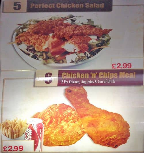 Menu at Chicken Ranch restaurant, London, 48 Rosebery Ave