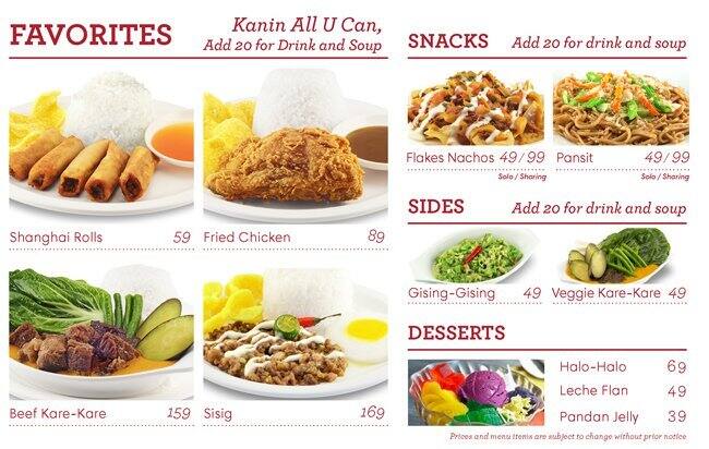 Menu at Adobo Connection restaurant, Pasay, GXQJ+Q9W