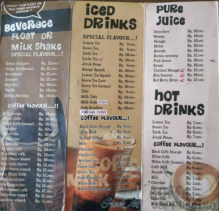 Menu at Dapur Kite, Jakarta, Jl. Penggilingan Raya No. 107