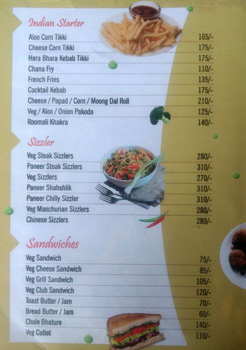 Menu of Curry Leaves, College Road, Nashik