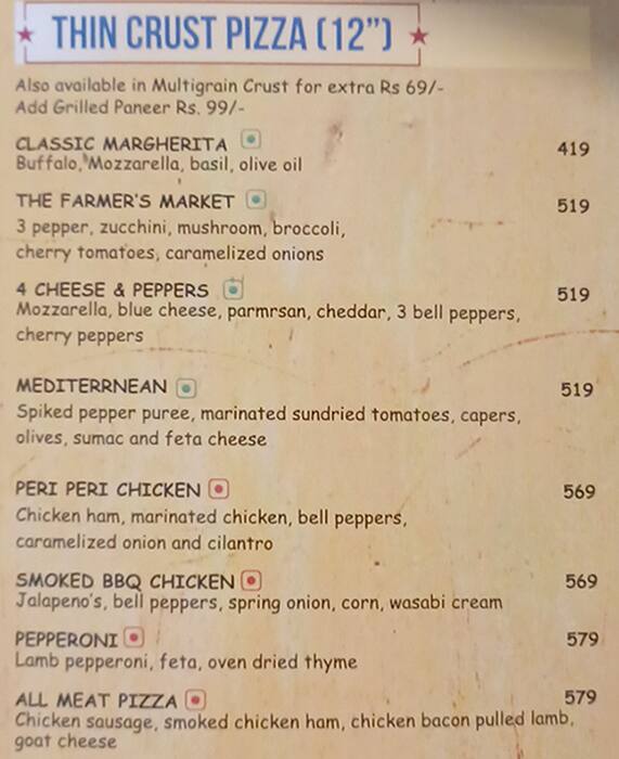 Menu at Ci Gusta!, Hyderabad, 66