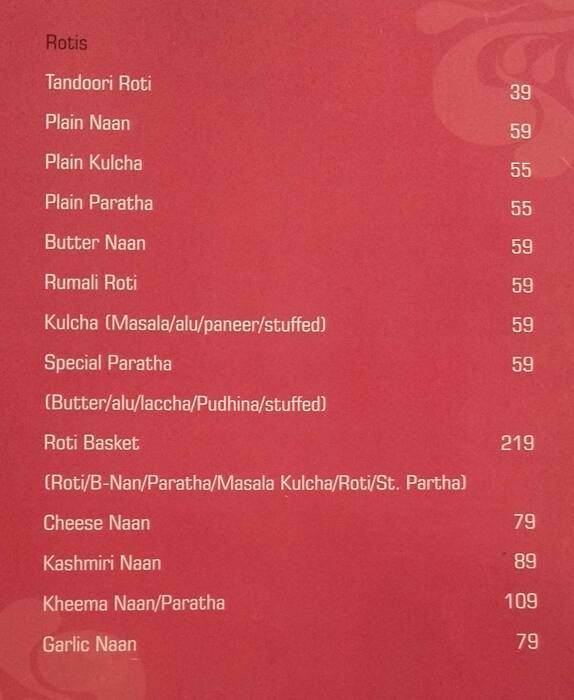 Menu at Delicacy Family Restaurant, Hyderabad, Metro Station