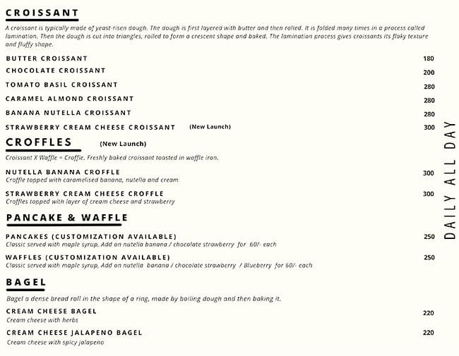 Menu of Absolute Coffee Brewers, Vijay Nagar, Indore