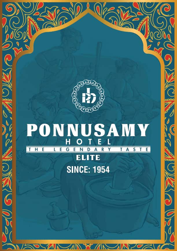 Menu at Ponnusamy Hotel Elite, Coimbatore