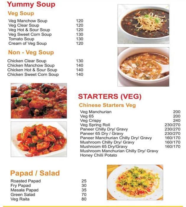 Menu of Venkys Family Restaurant, Kharadi, Pune