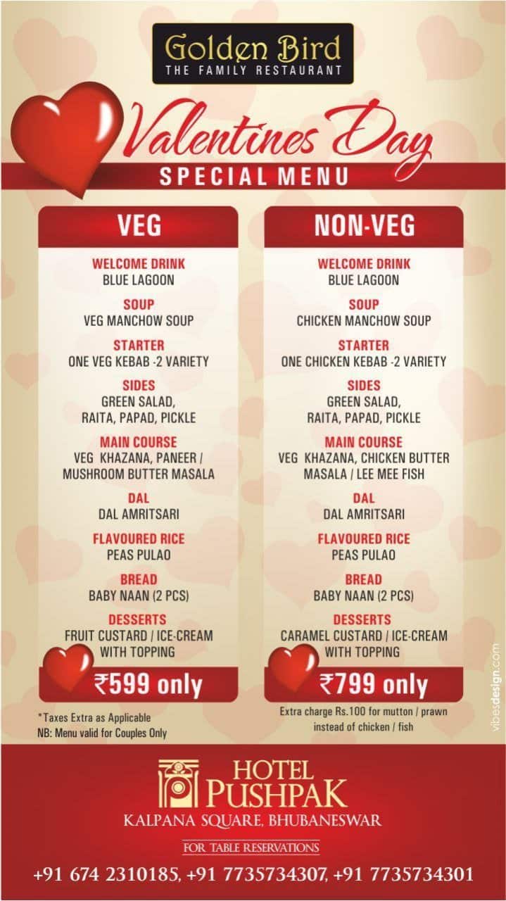 Golden Bird Menu, Menu for Golden Bird, Lakshmi Sagar, Bhubaneshwar ...