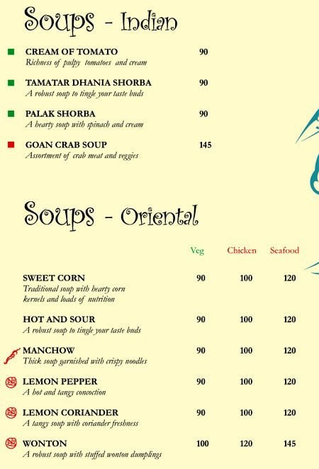 Menu of By The Way, Vijay Nagar 2nd Stage, Mysore