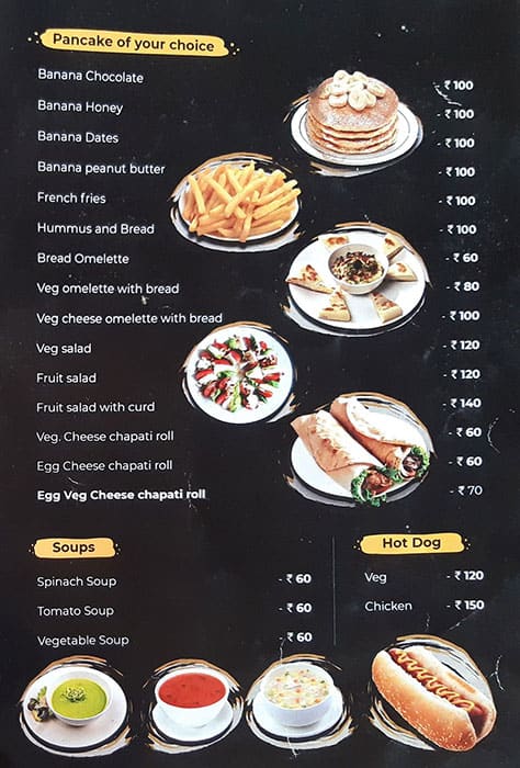 Menu at Kofi Bar, Puducherry, Kuilapalayam