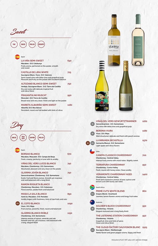 Menu at Barcino - Rockwell, Makati, Power Plant Mall 143 R1 Level ...