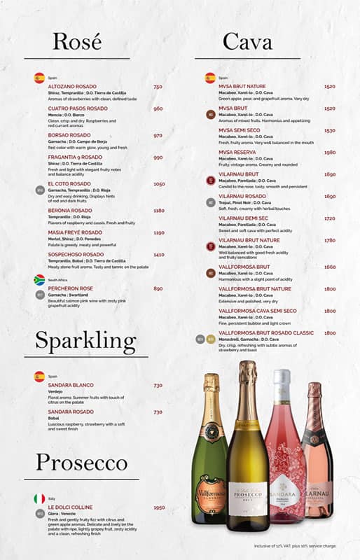 Menu at Barcino - Fort, Taguig, Unit 101