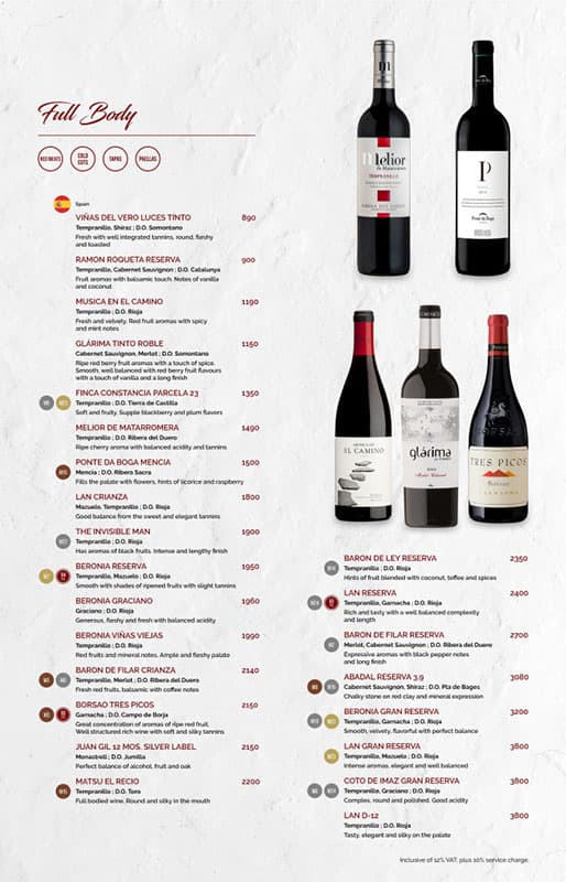Menu at Barcino - Rockwell, Makati, Power Plant Mall 143 R1 Level ...