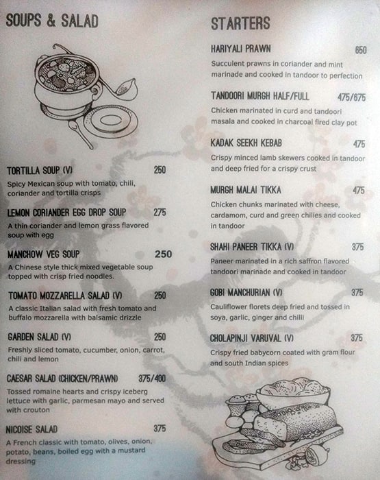 The Spice - Hablis Hotel Menu, Menu for The Spice - Hablis Hotel ...