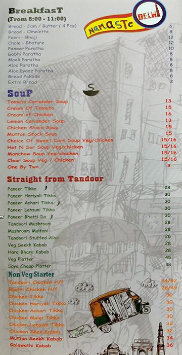 Via Delhi Menu, Menu for Via Delhi, Jumeirah Lake Towers (JLT), Dubai ...